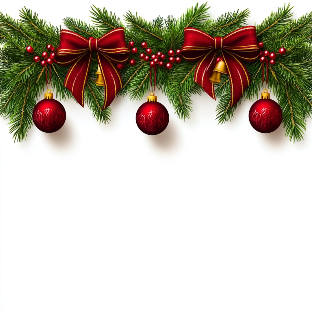 Christmas Border Clipart: Holiday Frame Decor (digital Download) - Etsy