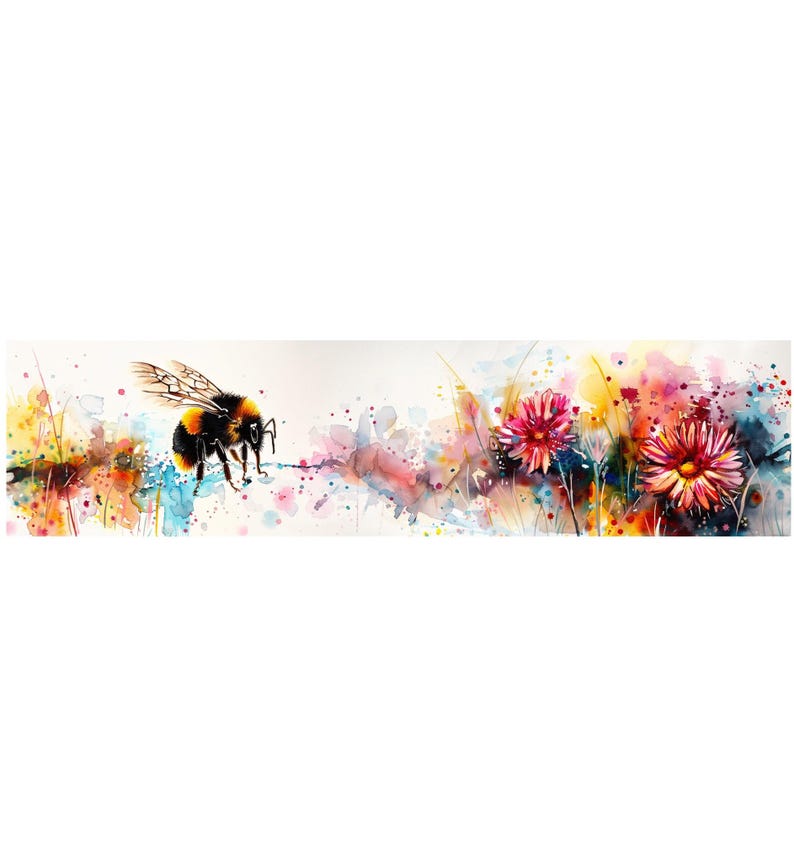 13 PNG Bees Border Clipart Png, Bee Flowers Border Watercolor Clip Art ...