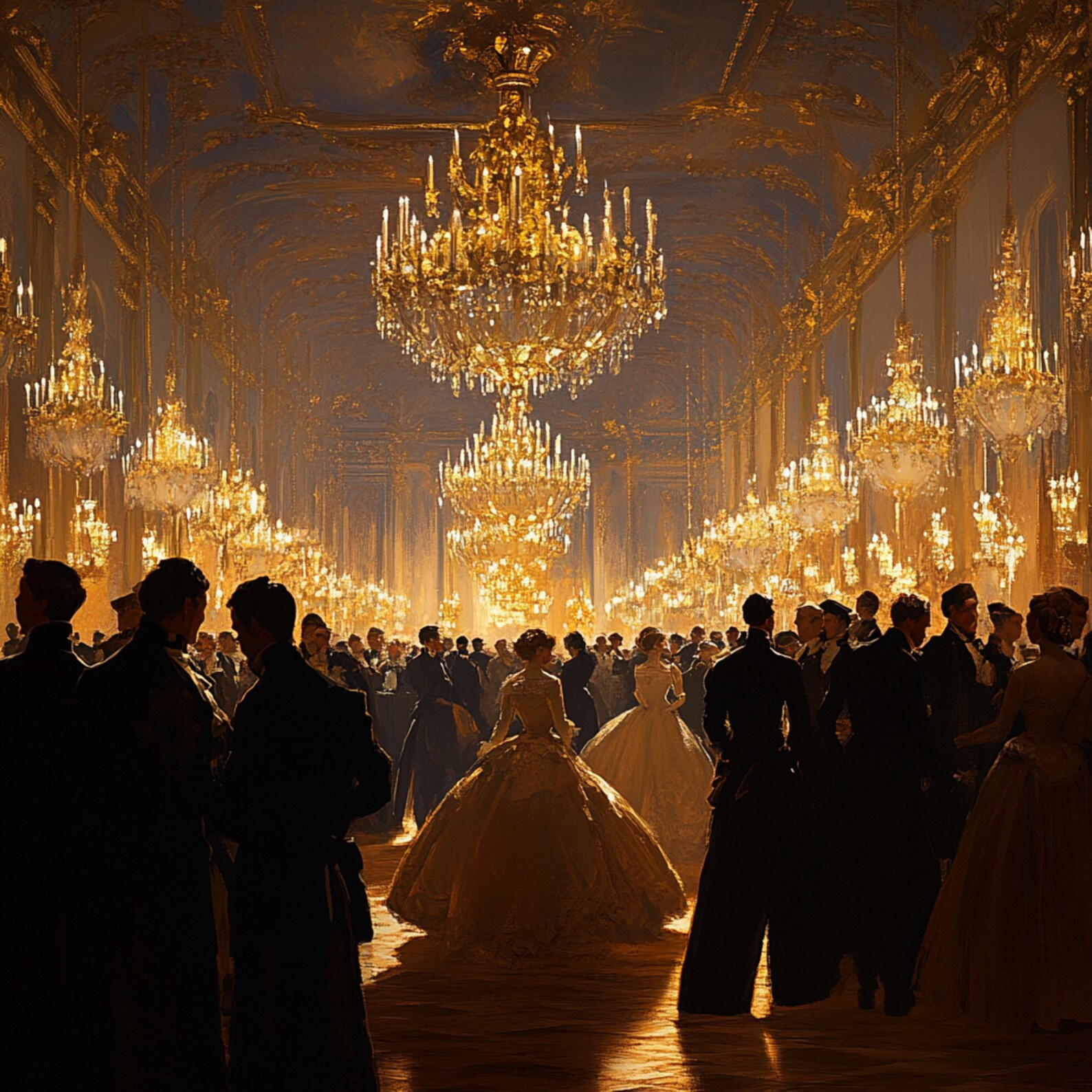 12 Victorian Age Ball Clipart, JPG Historical Ballroom Scenes, Elegant ...