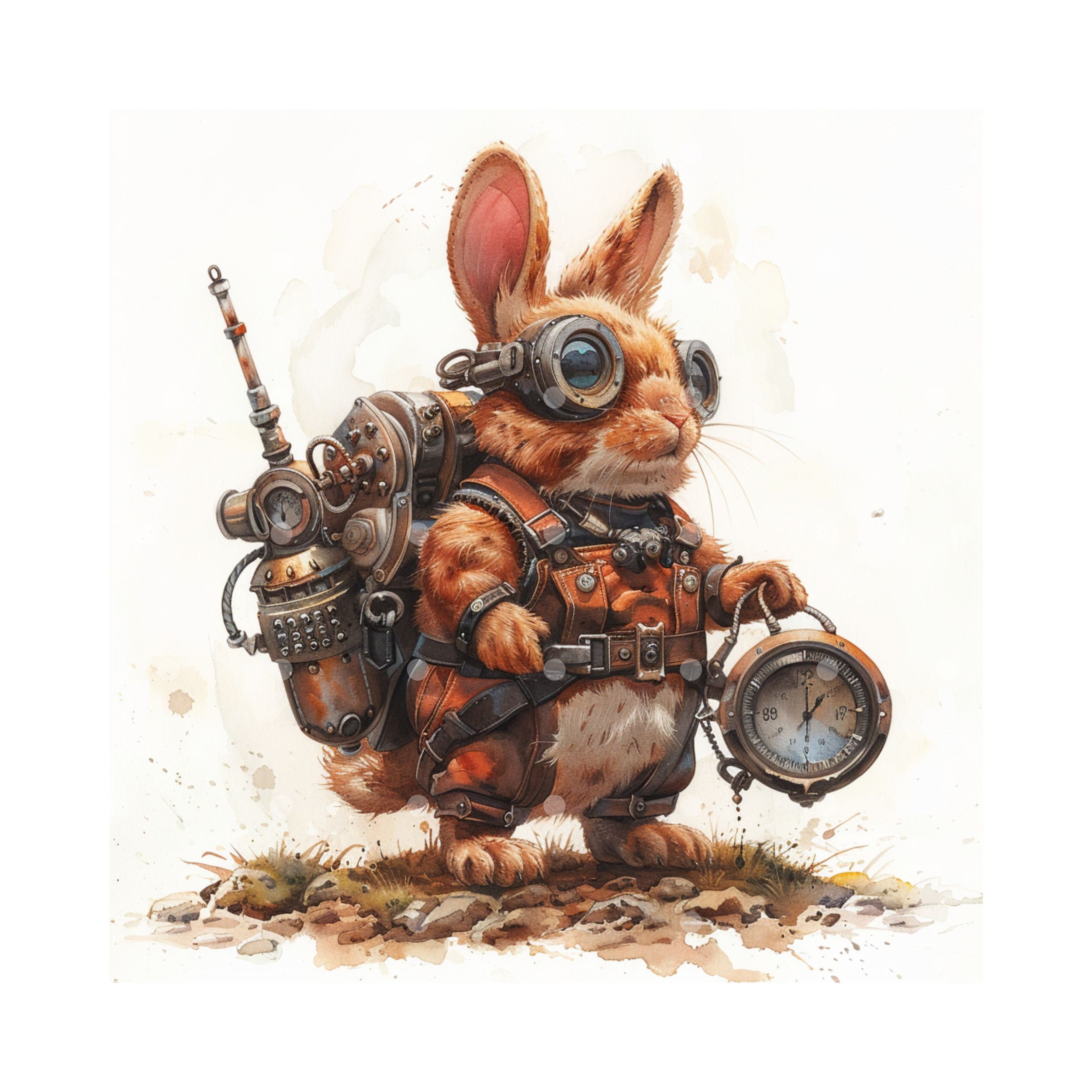 12 PNG Cyber Bunnyr Clipart, Rabbit Clipart, Cyber Bunny, Printable ...