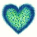 Furry Heart Clipart, Hairy Cute Heart Illustration, Valentine’s Day ...
