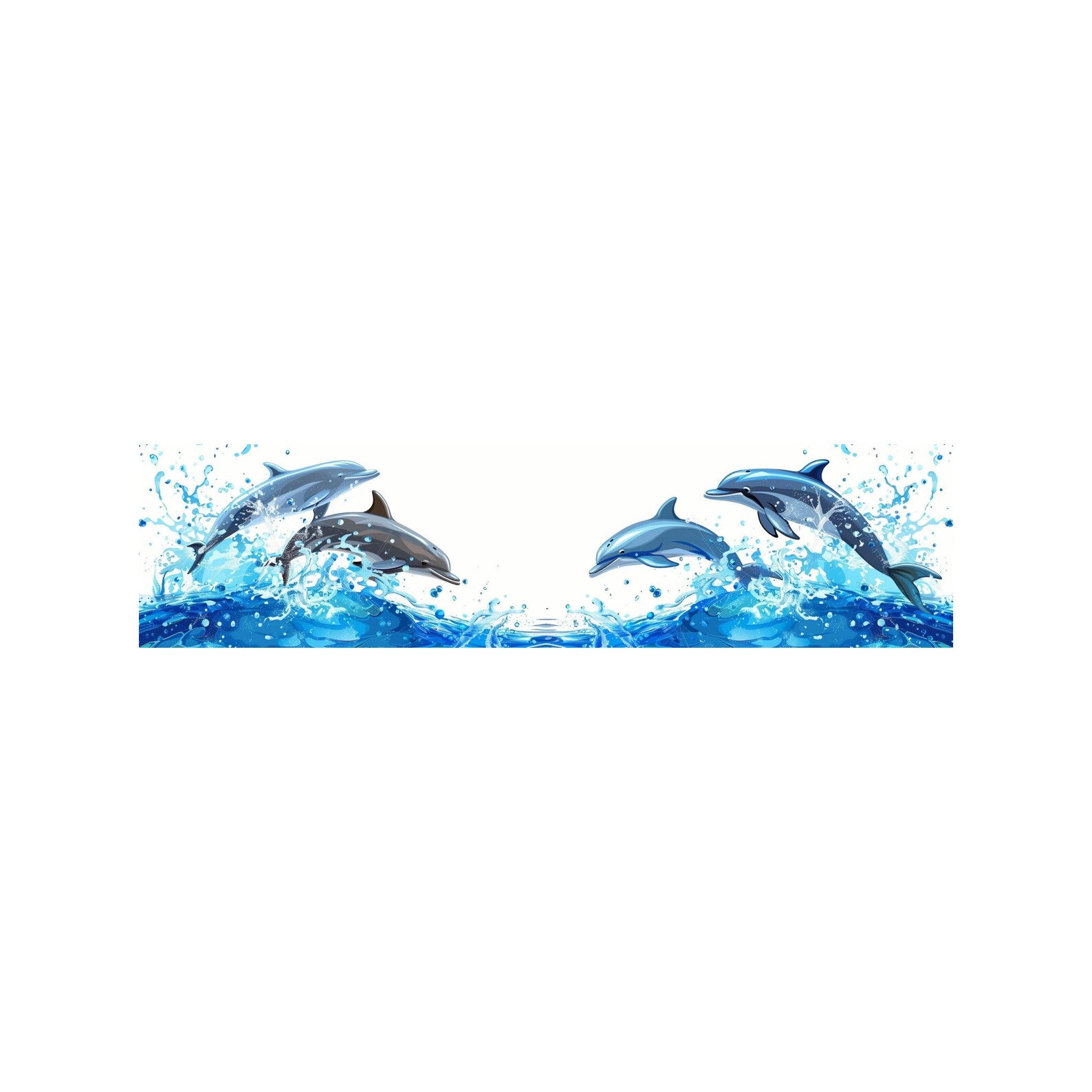 10 JPG Dolphins Border Clipart, Watercolor Dolphin, Clipart Border ...