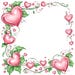 Frame of Hearts Valentine’s Day Clipart, Romantic Heart Frames, 12 JPG ...