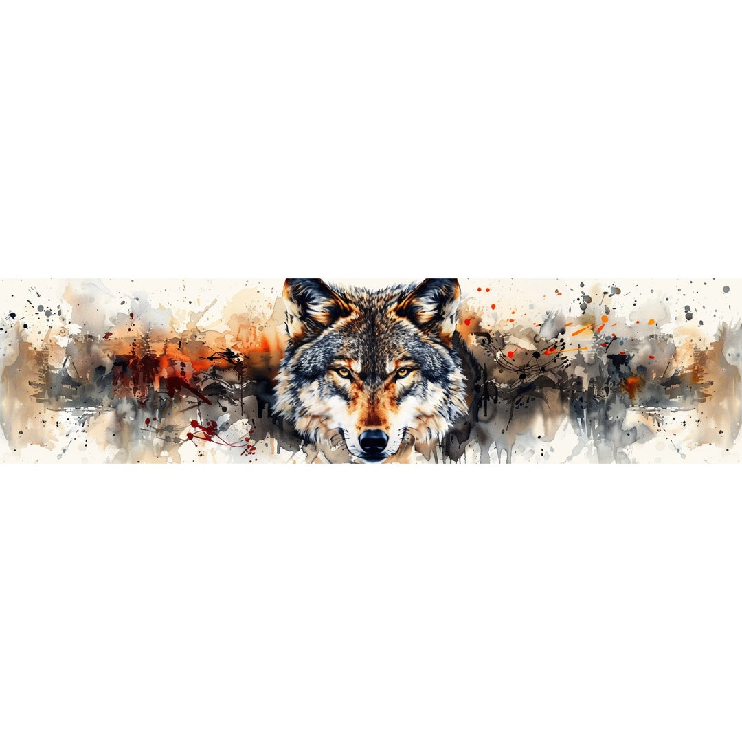 10 Wolf Border Clipart, Wolf High-resolution JPG, Wolf Digital Download ...