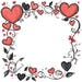 Valentine's Day Heart Frames: Romantic PNG Clipart (digital Download ...