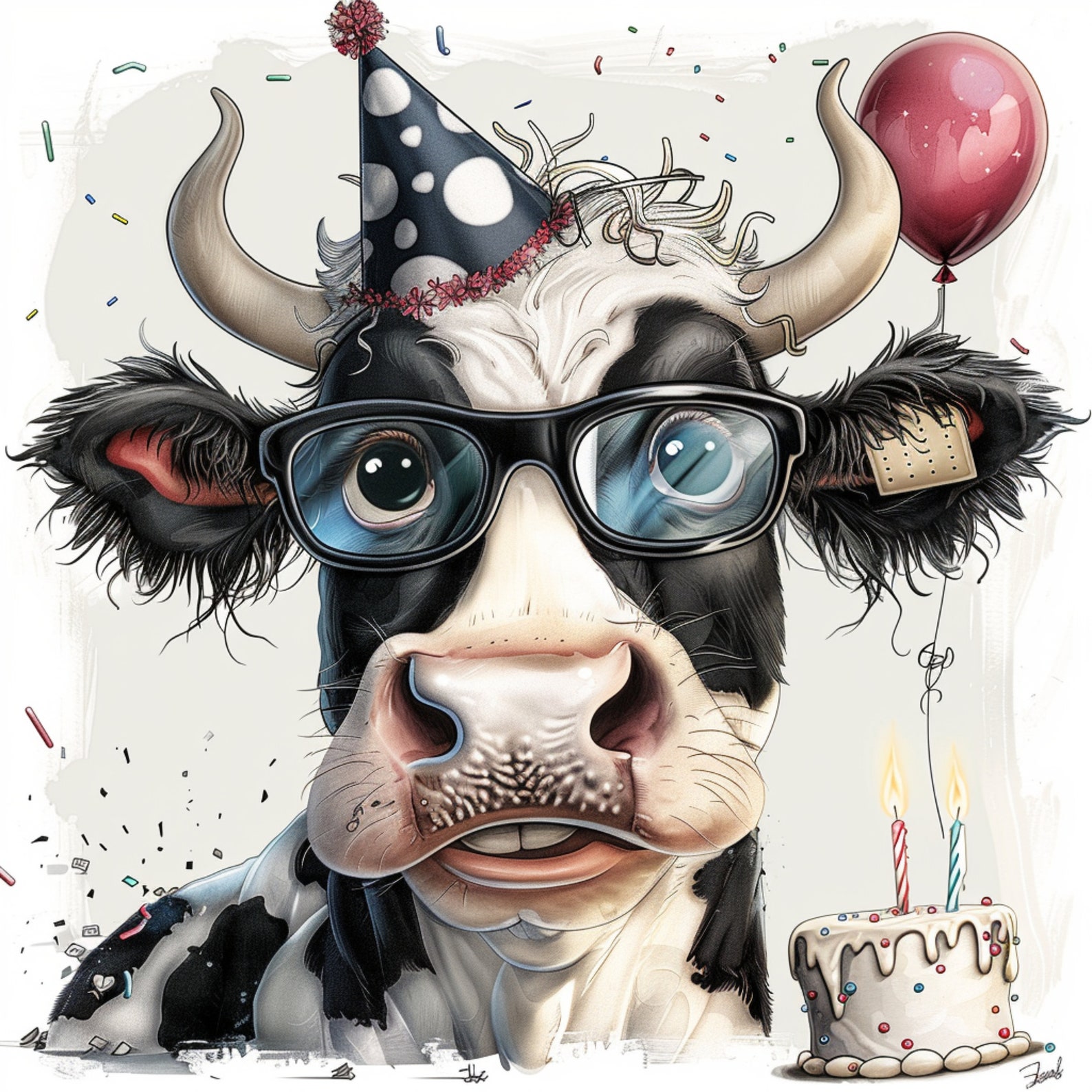 12 Happy Birthday Clipart, Funny Cow Clip Art, Cute Cow Clipart ...