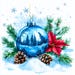 Blue Christmas Ornament Clipart: Holiday Digital Images (commercial Use ...