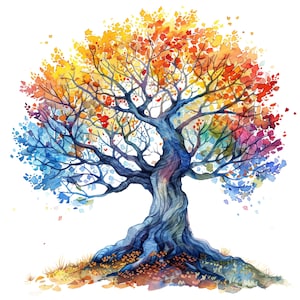 10 TREE OF WISDOM Cliparts, Png Tree Image, Watercolor Digital Tree ...