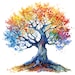 Watercolor Tree of Wisdom Clipart: PNG Digital Image (download) - Etsy