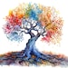 Watercolor Tree of Wisdom Clipart: PNG Digital Image (download) - Etsy