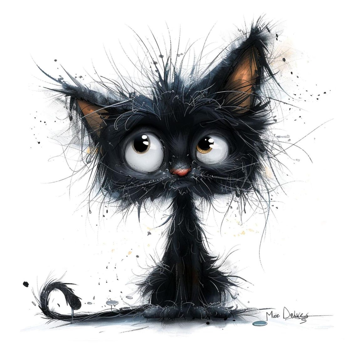 12 Cartoon Funny Cat Cliparts, PNG Funny Feline Digital Image,cute Cat ...