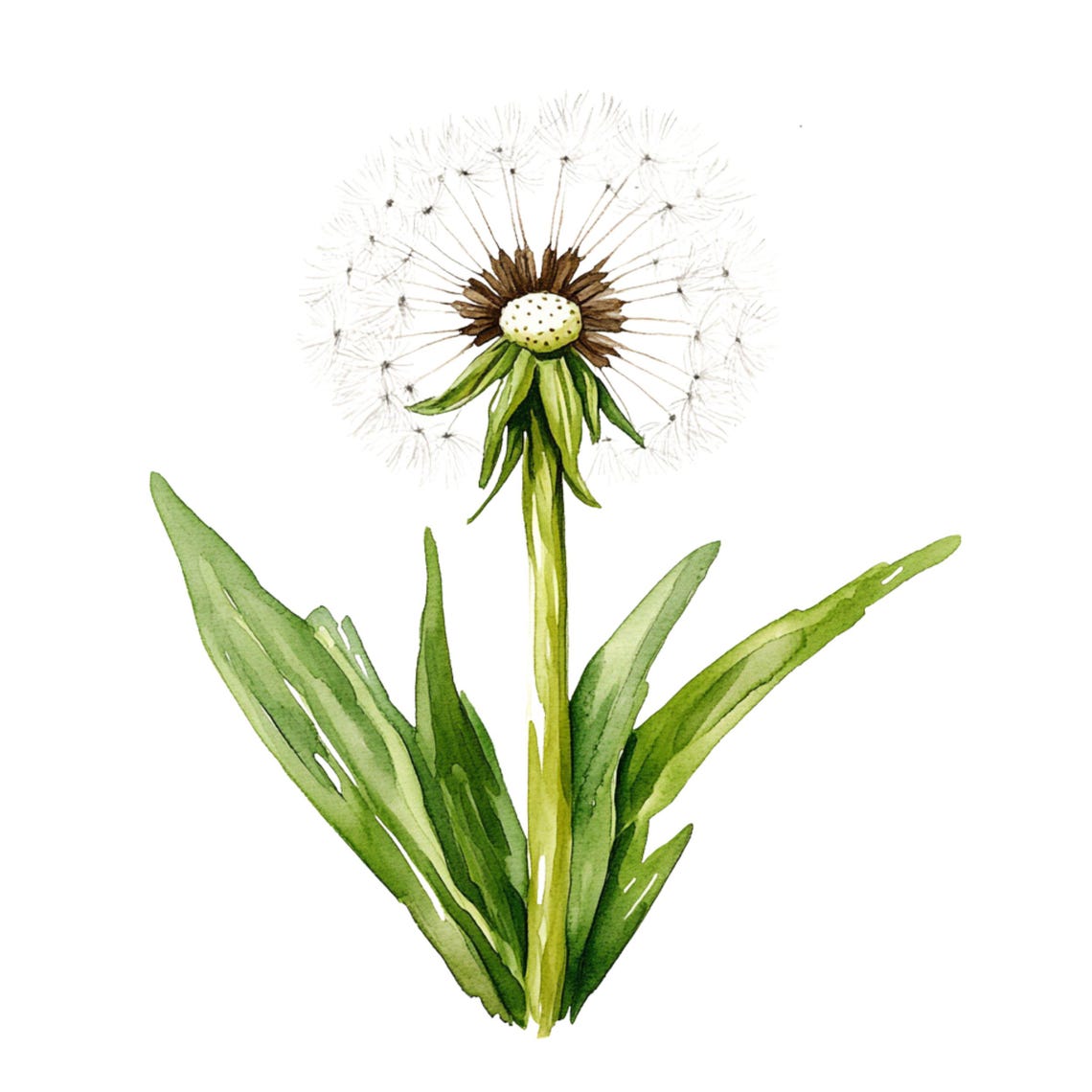 Watercolor Dandelion Clipart: Summer Floral PNG (digital Download) - Etsy