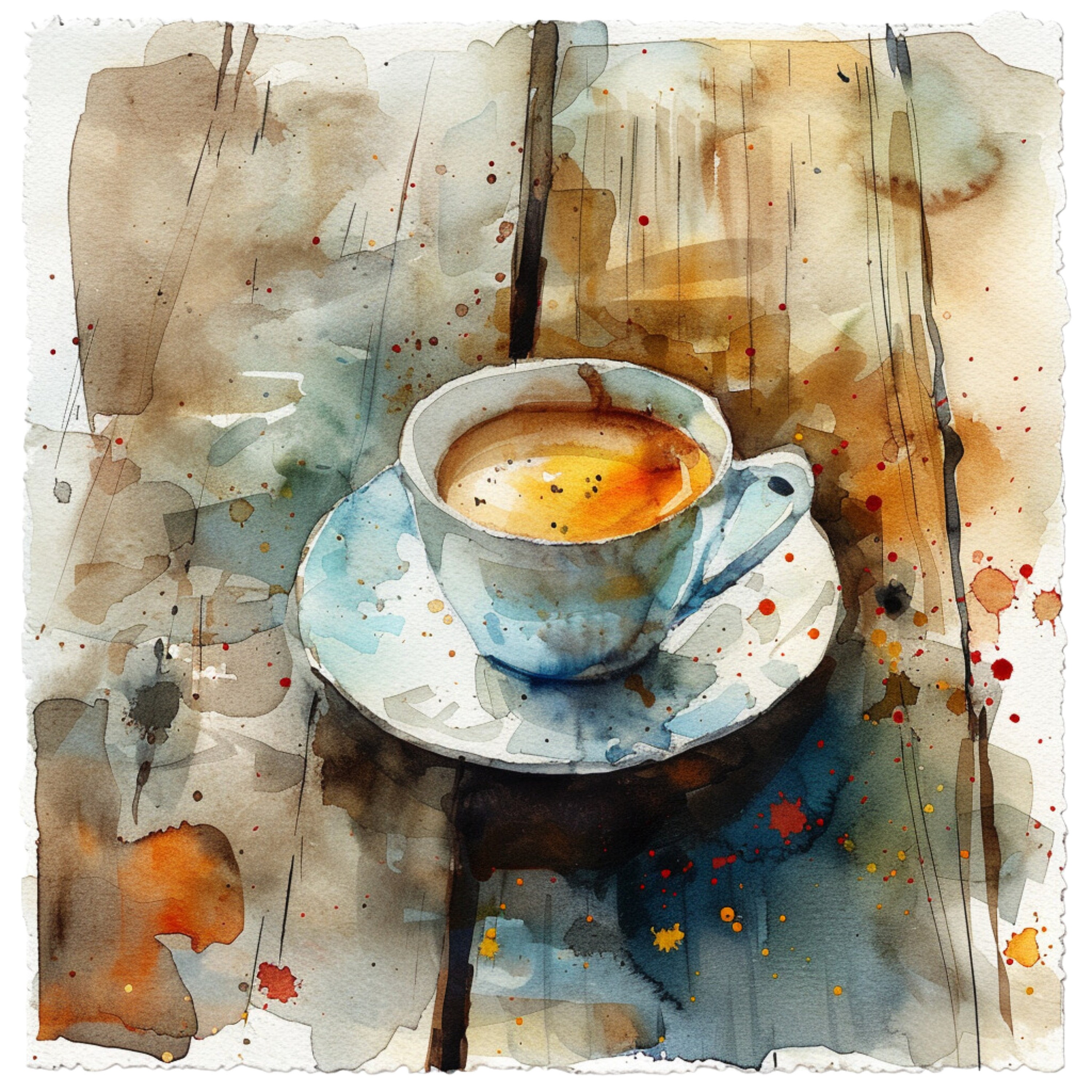 10 PNG Coffee Watercolor Clipart Bundle, High-quality Coffee ...
