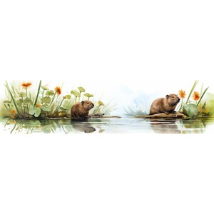 10 PNG Beaver Clipart Border, Beaver Illustration, High-resolution PNG ...