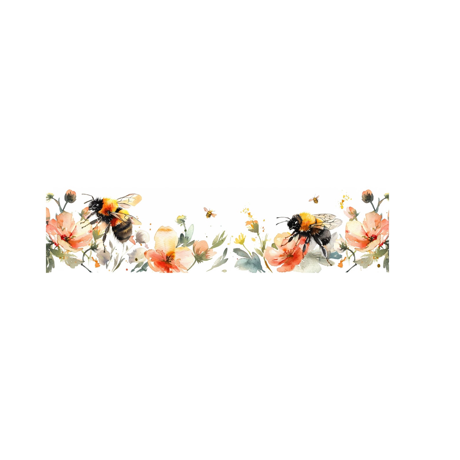 15 Bee Border PNG Clipart, Flowers Border Clipart PNG, Bumblebee Border ...