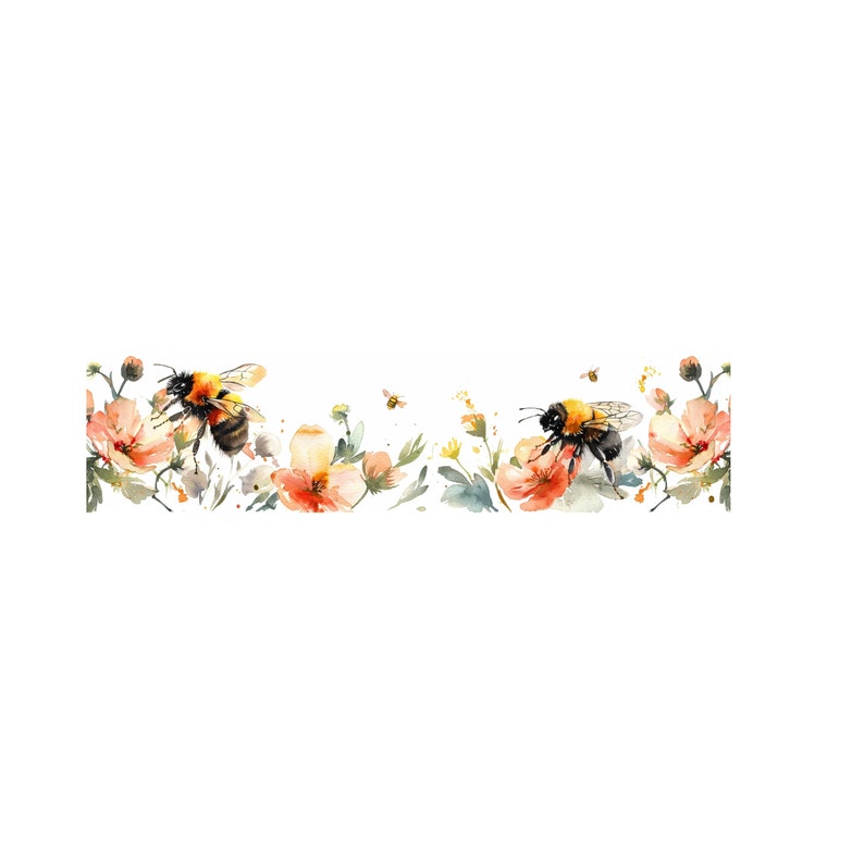15 Bee Border PNG Clipart, Flowers Border Clipart PNG, Bumblebee Border ...