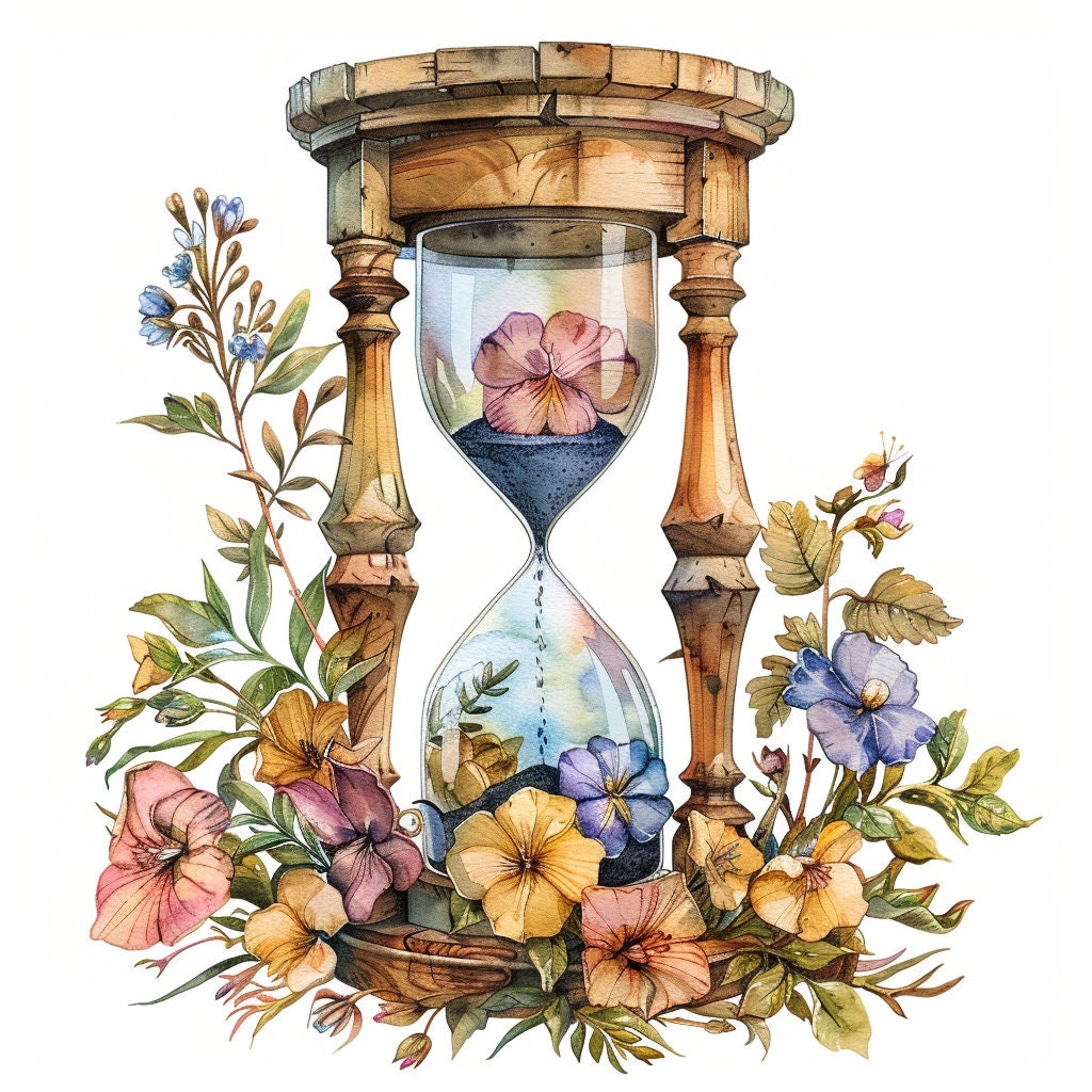 16 JPG Sandglass Clipart, Sand Timer Jpg, Sand Clock Clipart, , Digital ...