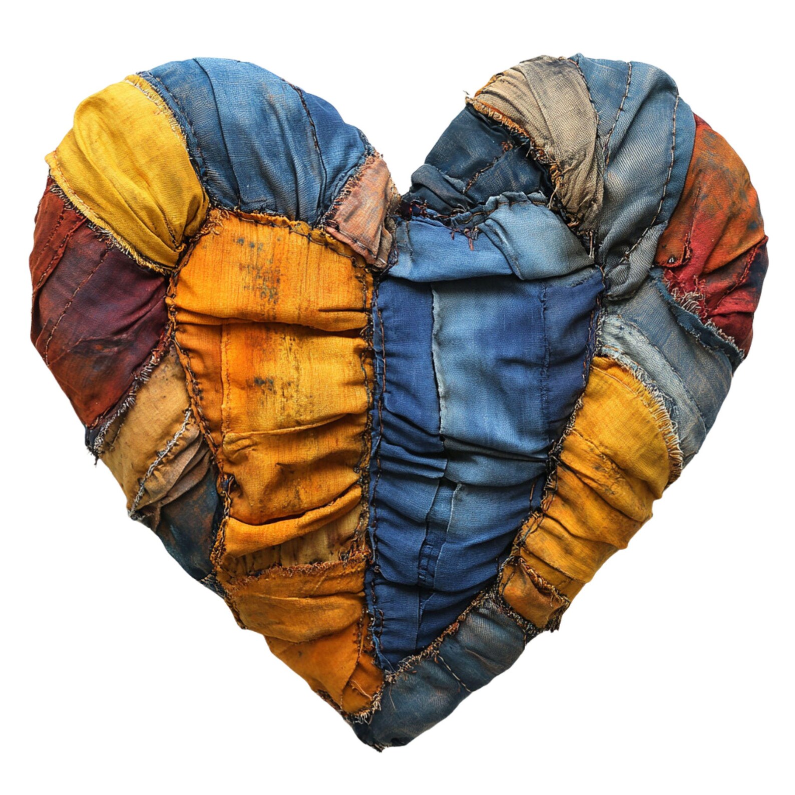 10 PATCHWORK COZY HEART Cliparts, Png Image of a Patchwork Heart ...