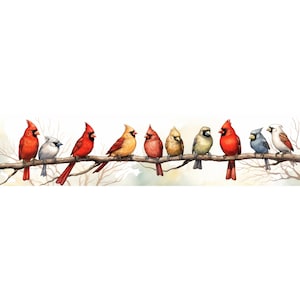 10 PNG Cardinal Bird Clipart Border, High-resolution Cardinal Clipart ...