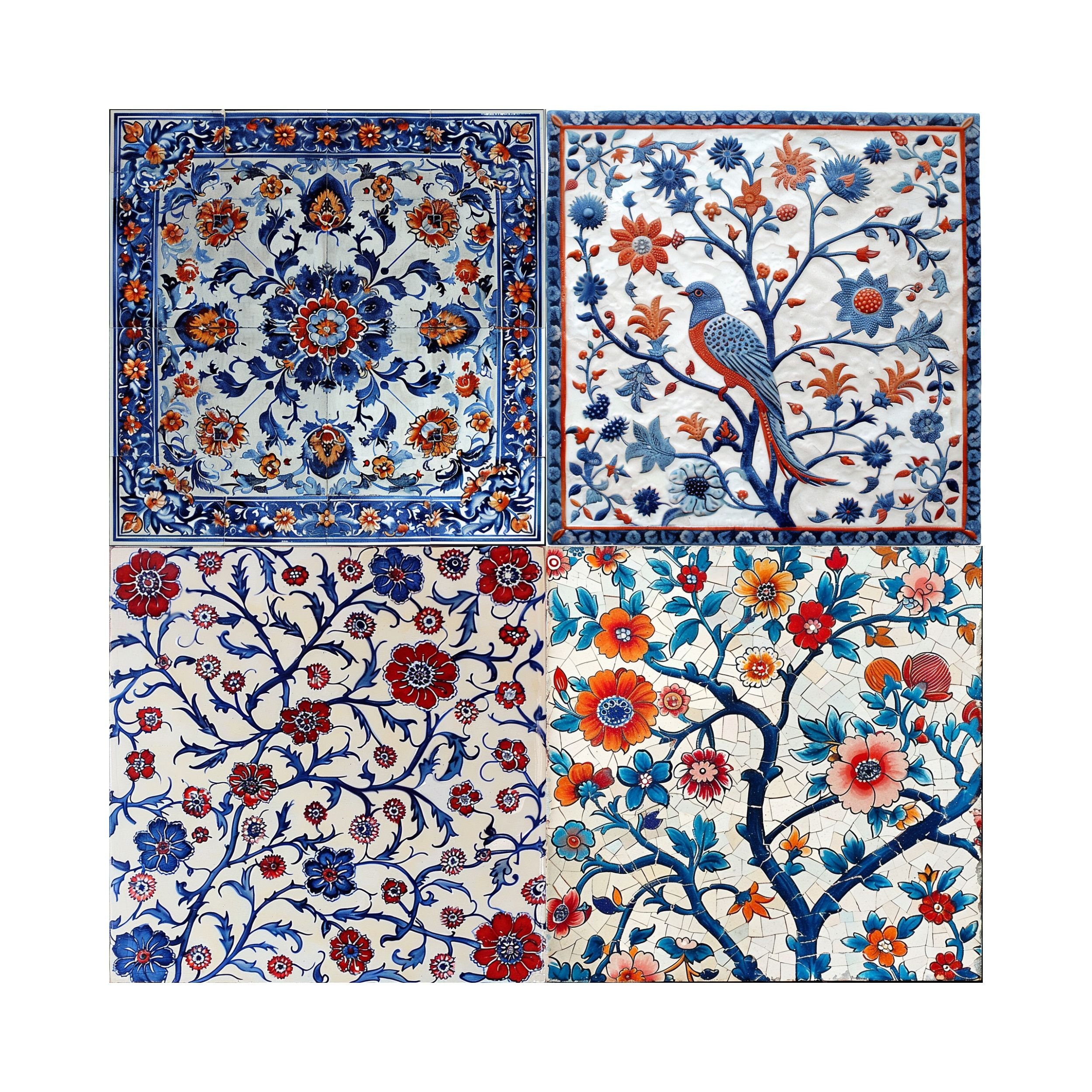 21 IZNIK TILE CLIPARTS, Jpg Iznik Style Tile Clipart, Tile Clipart ...