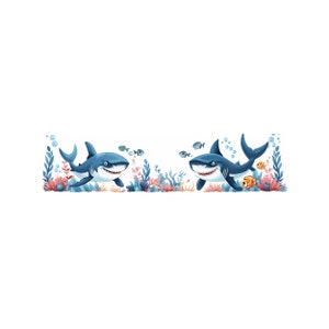 10 PNG Shark Border Cartoon Clipart, Shark Border High-resolution ...