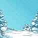 Christmas Card Backgrounds: Snowy Winter Frames (digital Download ...
