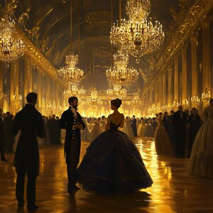 12 Victorian Age Ball Clipart, JPG Historical Ballroom Scenes, Elegant ...