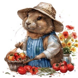 Watercolor Gopher Clipart: Chef PNG Images (digital Download) - Etsy