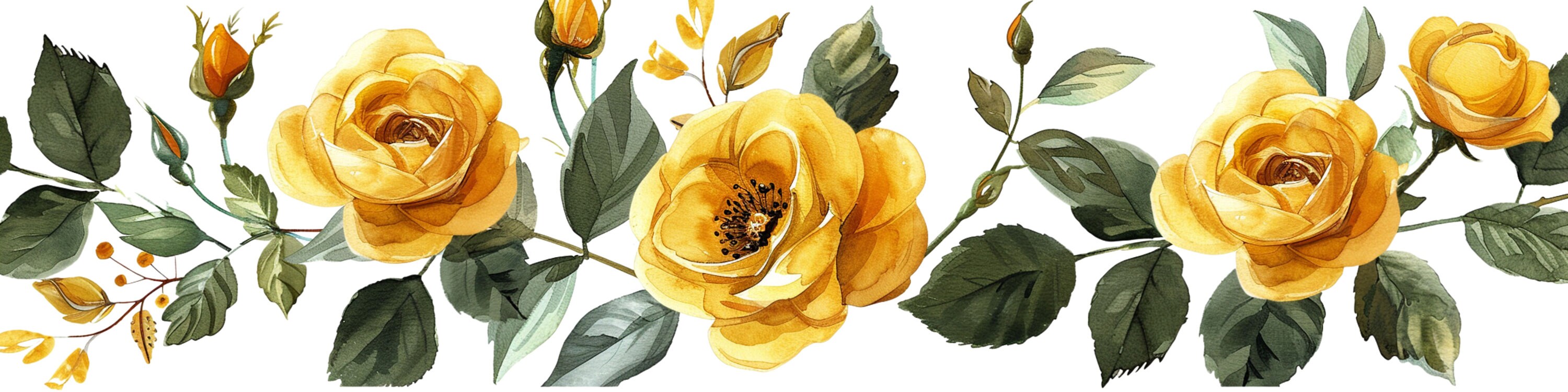 11 PNG Pink and Yellow Roses Border Clipart, Roses Clipart, High ...