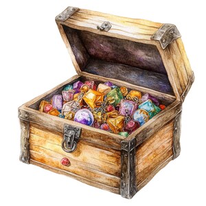 55 PNG Treasure Chest Clipart | Colorful Pirate Chest PNG, Transparent ...