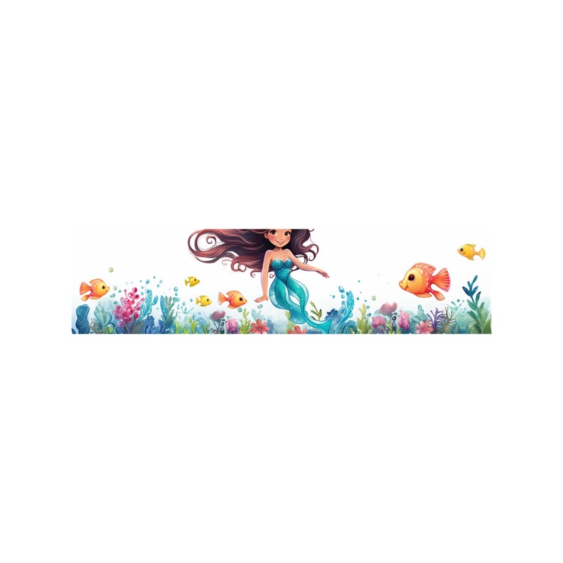 Mermaid PNG Border Clipart, 10 PNG Mermaid 4:1, Border Mermaid ...