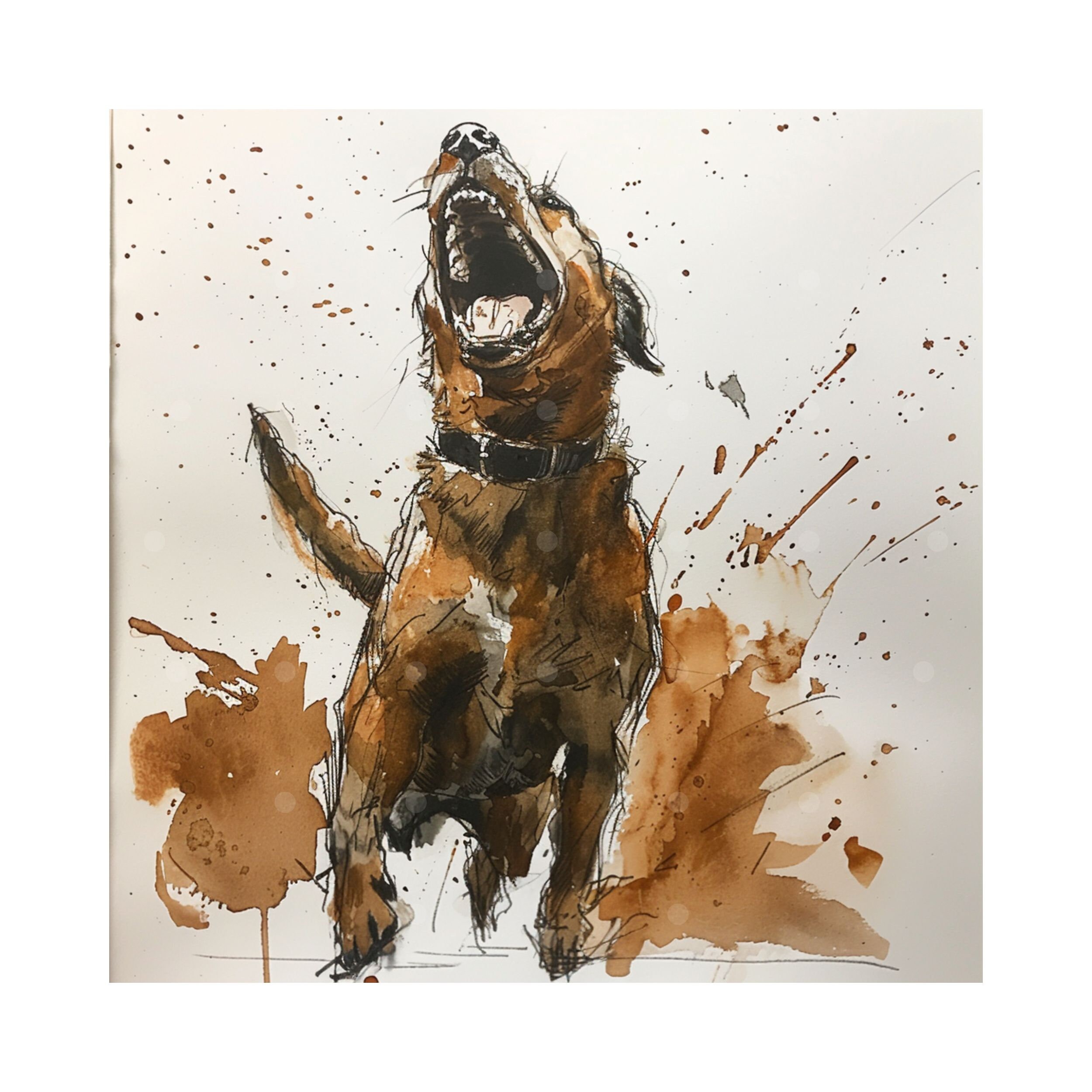 12 JPG Dogs Around Clipart, Dog Clipart, Printable Watercolor Clipart ...