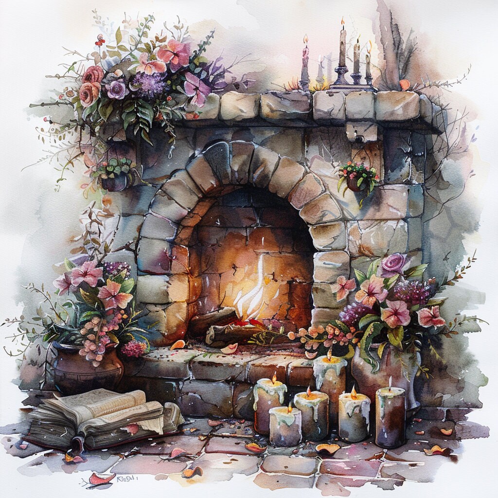 20 JPG Pictures of Fireplace and Flowers Jpg. Fireplace Jpg Clipart ...