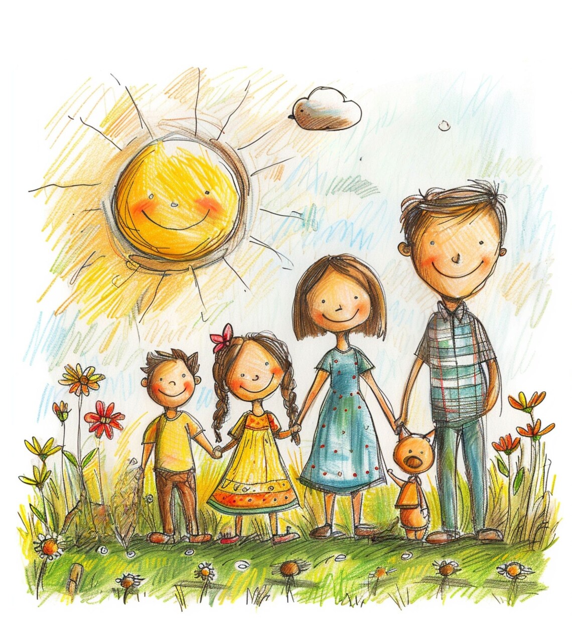 12 Family Pastel Clipart, JPG Clipart. Family Together. Printable ...