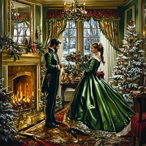 12 Christmas Victorian Age Clipart, High-quality JPG, Digital Art ...