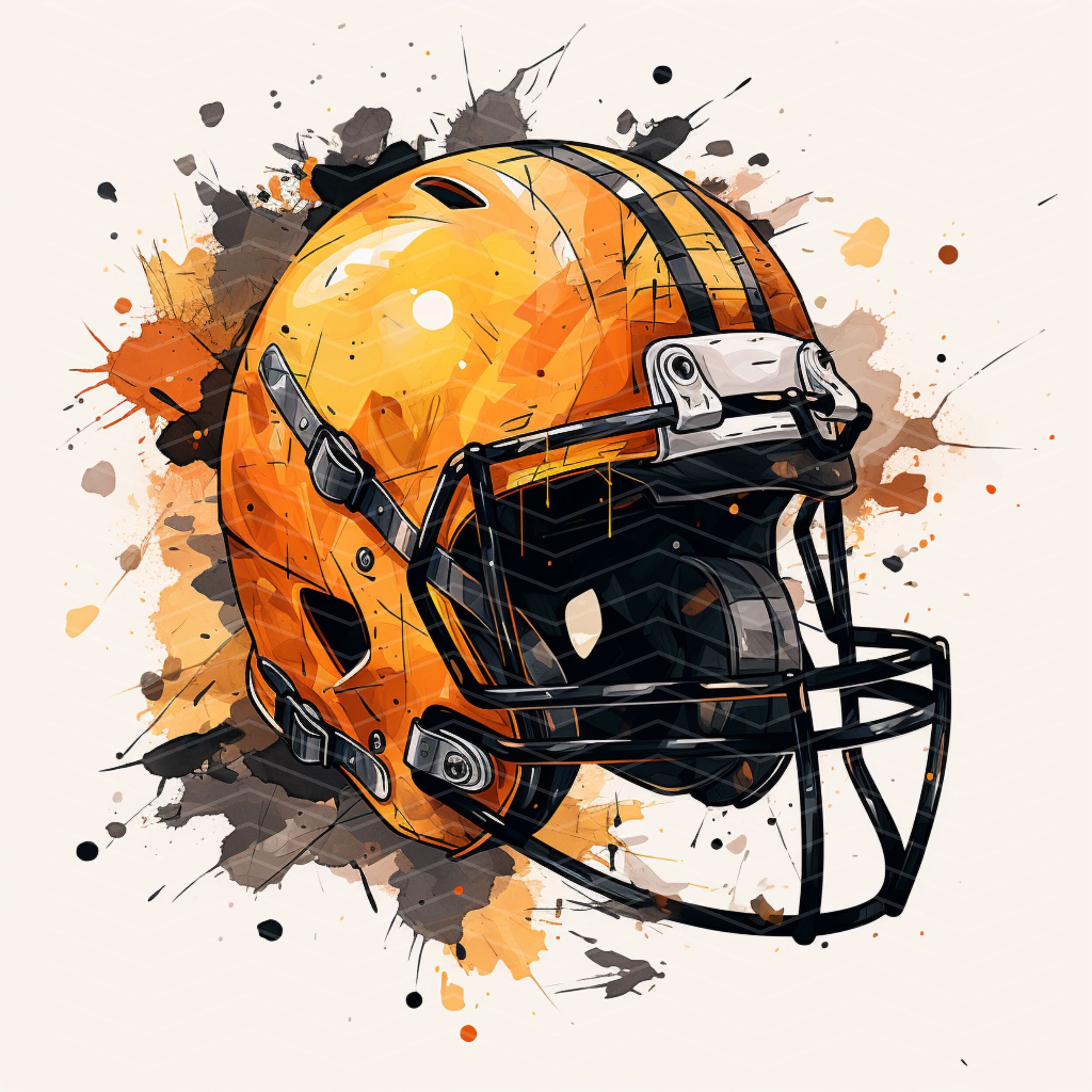 12 American Football Helmet Cliparts, JPG Image, Watercolor Football ...
