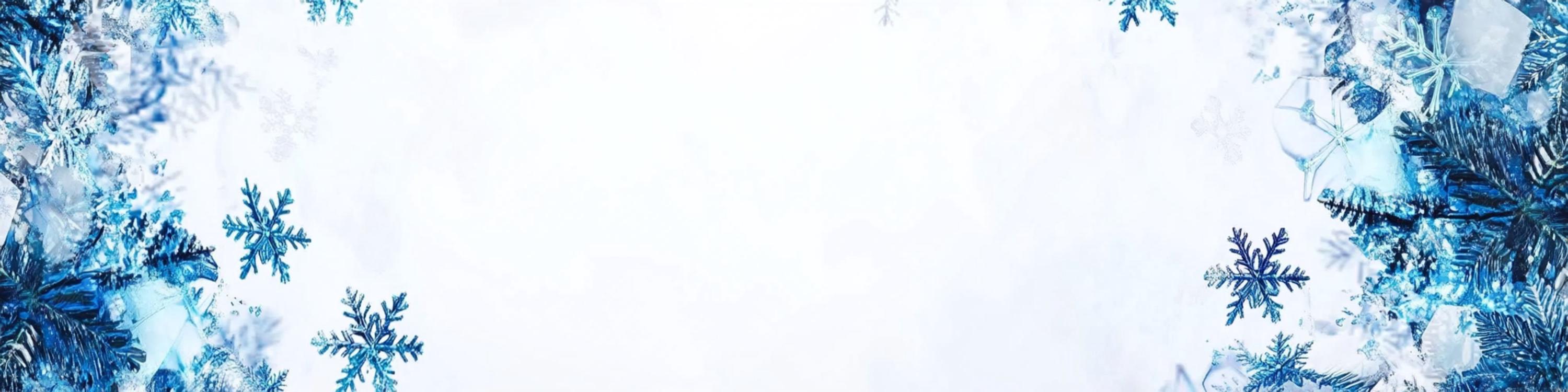 Snowflake Winter Border Clipart: Christmas Digital Image (JPG) - Etsy