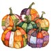 Pumpkins Patchwork Cliparts, Commercial Use Pumpkins Art, 10 Print ...