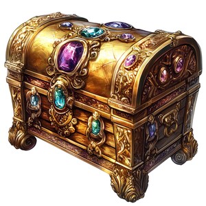 55 PNG Treasure Chest Clipart | Colorful Pirate Chest PNG, Transparent ...