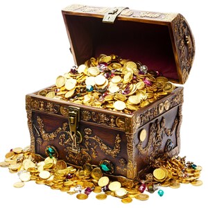 55 PNG Treasure Chest Clipart | Colorful Pirate Chest PNG, Transparent ...