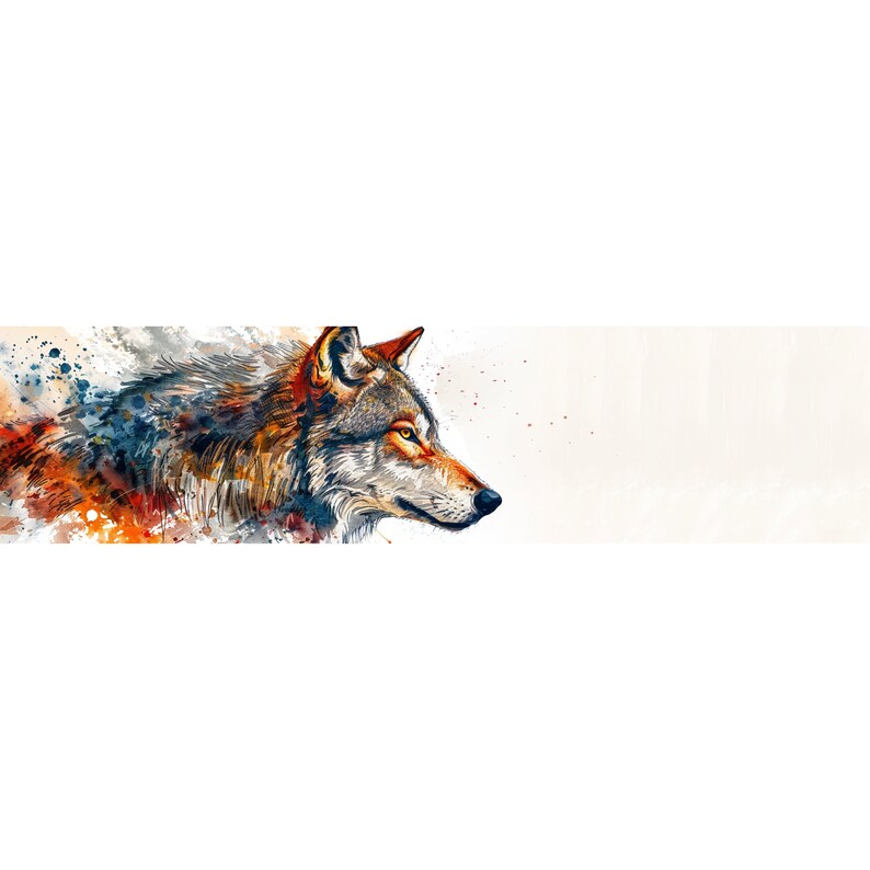 10 Wolf Border Clipart, Wolf High-resolution JPG, Wolf Digital Download ...