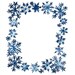 Christmas Snowflake Frames Clip Art: Holiday PNG Bundle (digital ...