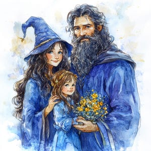 10 Wizard Halloween Bundle Clipart, JPG Wizard Illustrations, Printable ...