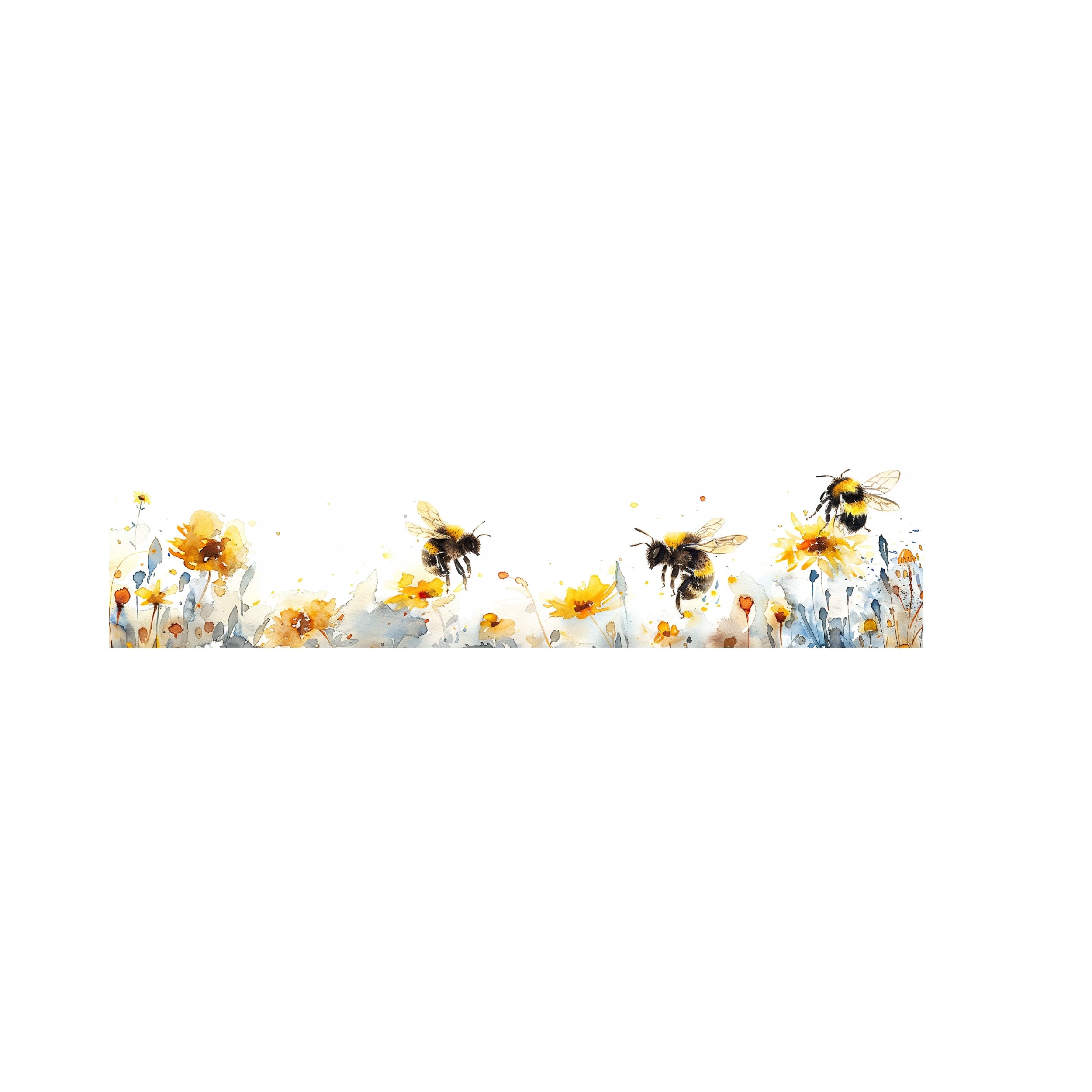 15 Bee Border PNG Clipart, Flowers Border Clipart PNG, Bumblebee Border ...