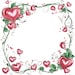 Frame of Hearts Valentine’s Day Clipart, Romantic Heart Frames, 12 JPG ...