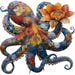 12 PATCHWORK FLORAL OCTOPUS Digital Images, Patchwork Octopus Clipart ...