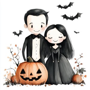 10 Cute Vampires Clipart, Cartoon Vampire Bundle Clip Art, Halloween ...