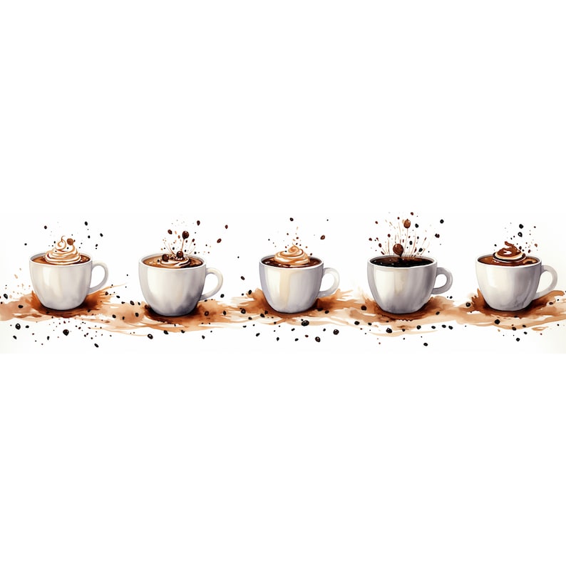 10 PNG Coffee Border Clipart, Coffee-themed Clipart, Coffee Transparent ...