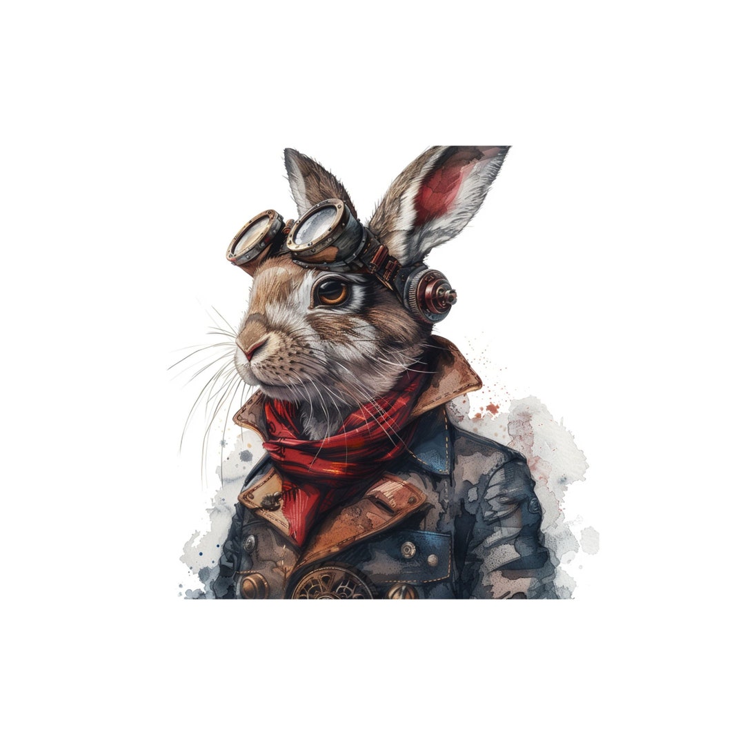 12 PNG Cyber Bunnyr Clipart, Rabbit Clipart, Cyber Bunny, Printable ...