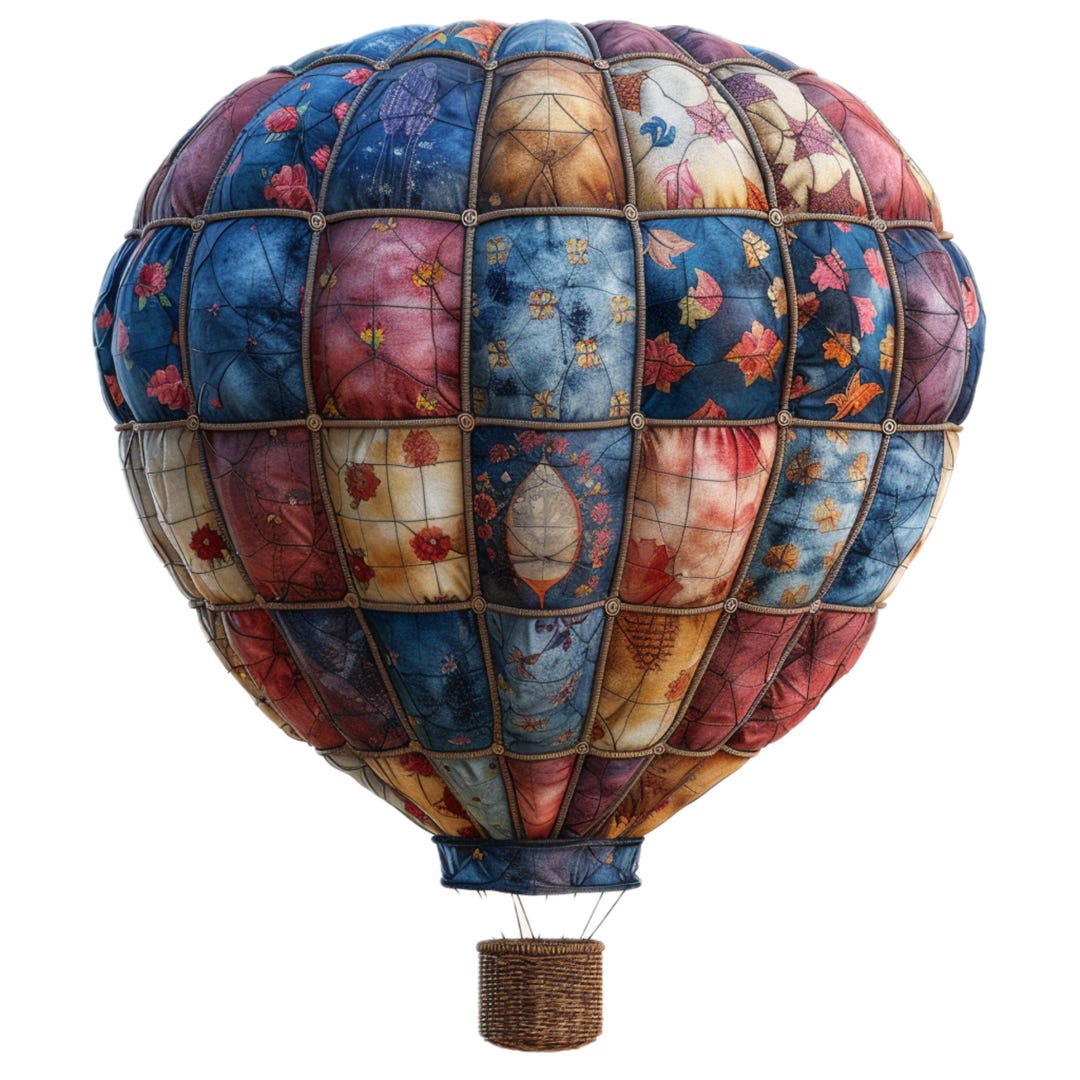 11 PATCHWORK Air HOT BALLOON Digital Images, Patchwork Hot Balloon ...